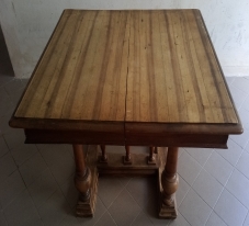 Tavolo Antico 1850 grezzo in legno Noce e Abete